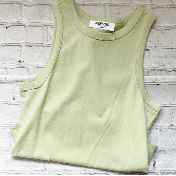 Double Zero | Tops | Double Zero Pastel Green Tank Bodysuit | Poshmark